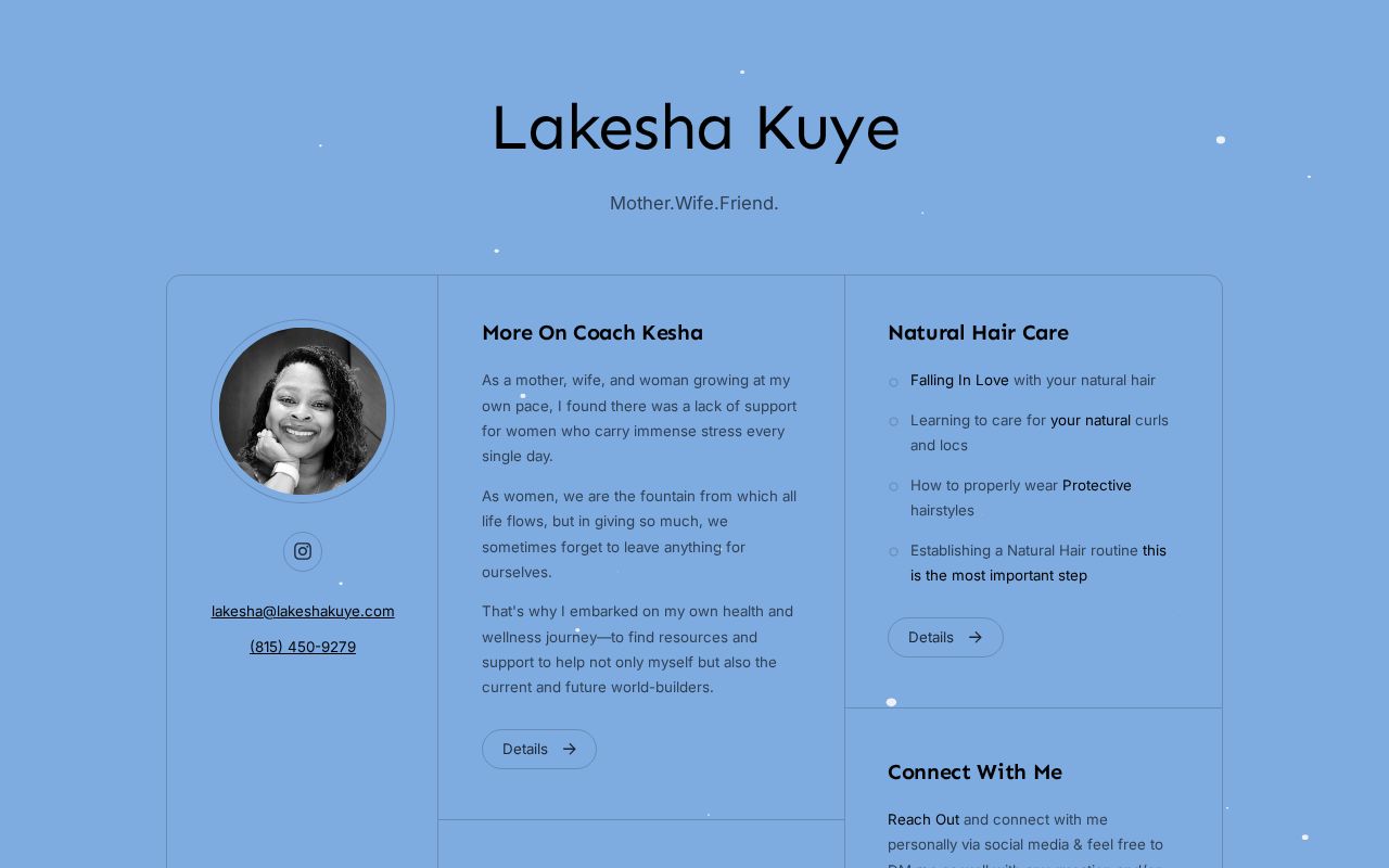 Lakesha's Home Page
